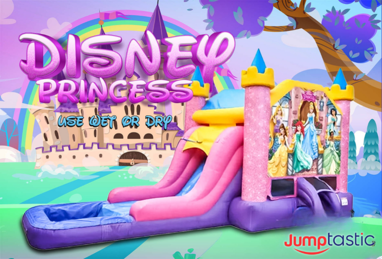 Disney Princess Deluxe Bounce and Slide - Jumptastic