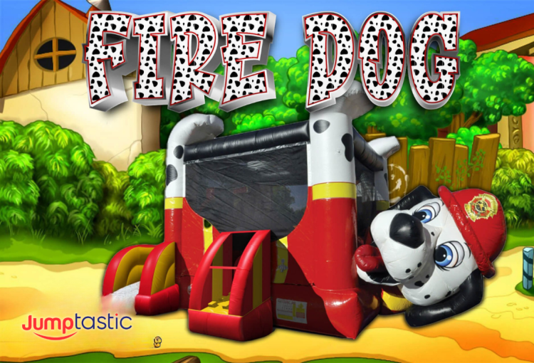 Fire Dog Marshall Bounce and Slide - Jumptastic