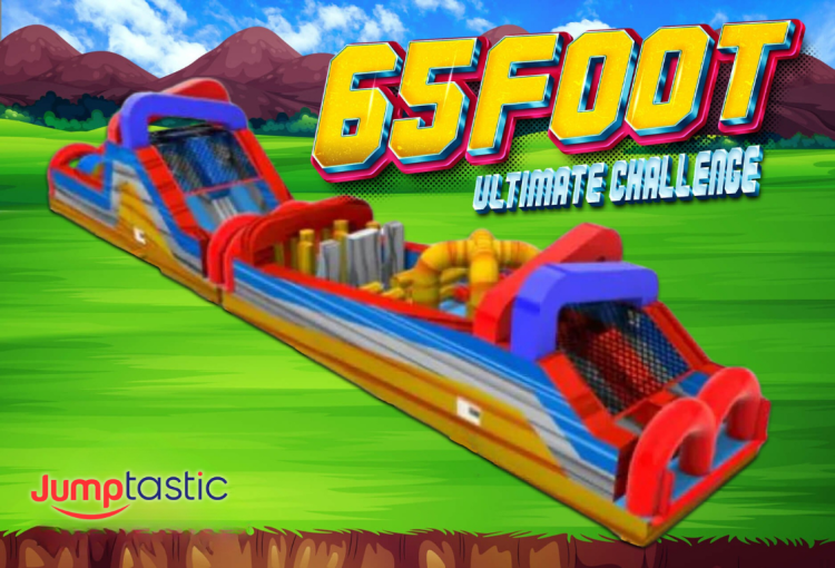 65' Ultimate Challenge Obstacle Course - Jumptastic